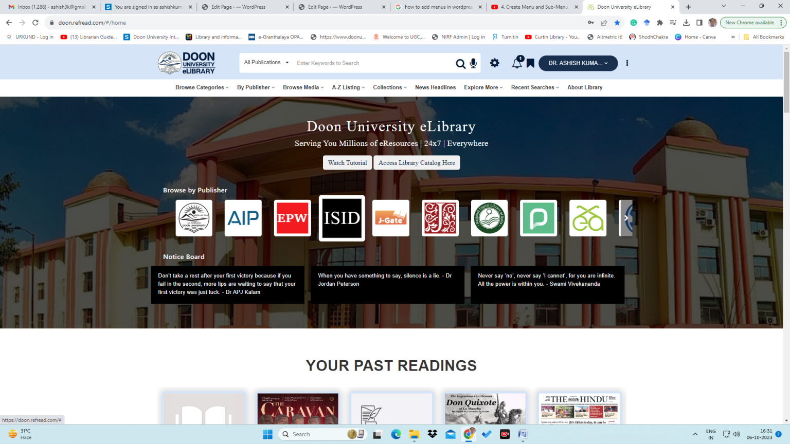 e Library – Doon University