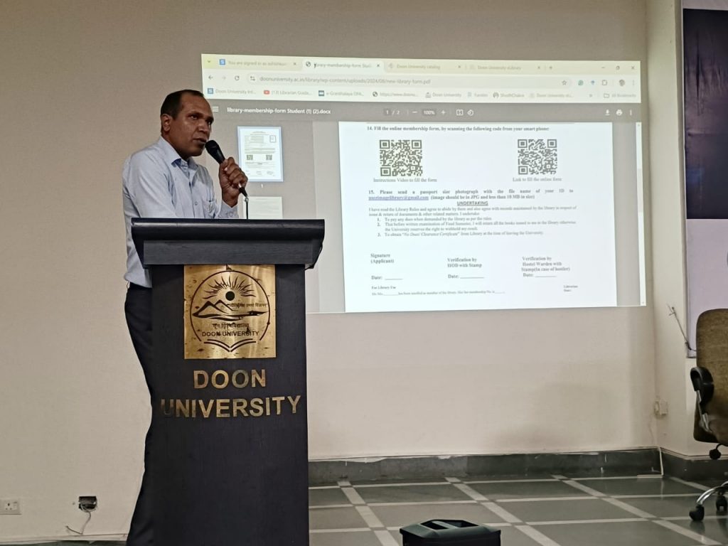 Library Activities – Doon University